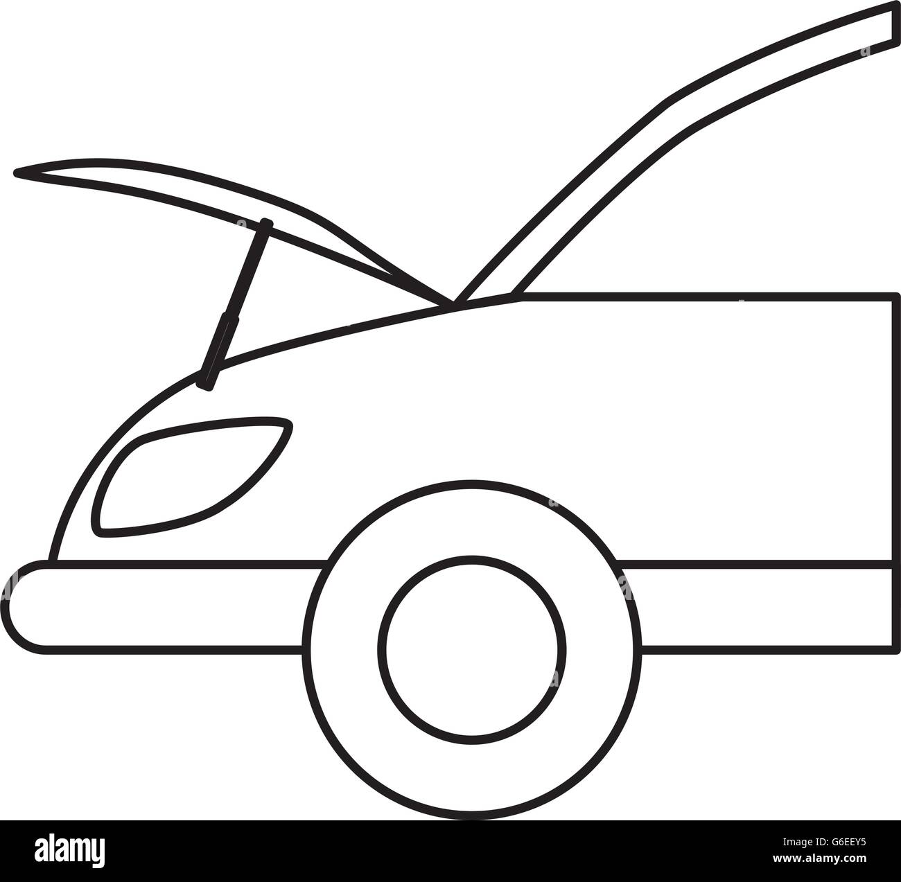 Car service worker installing Stock Vector Images - Alamy