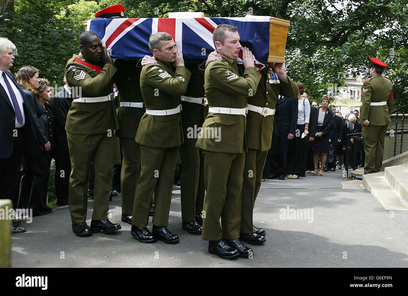 The Funeral of Simon Miller, taking place, at Washington Village Tyne ...
