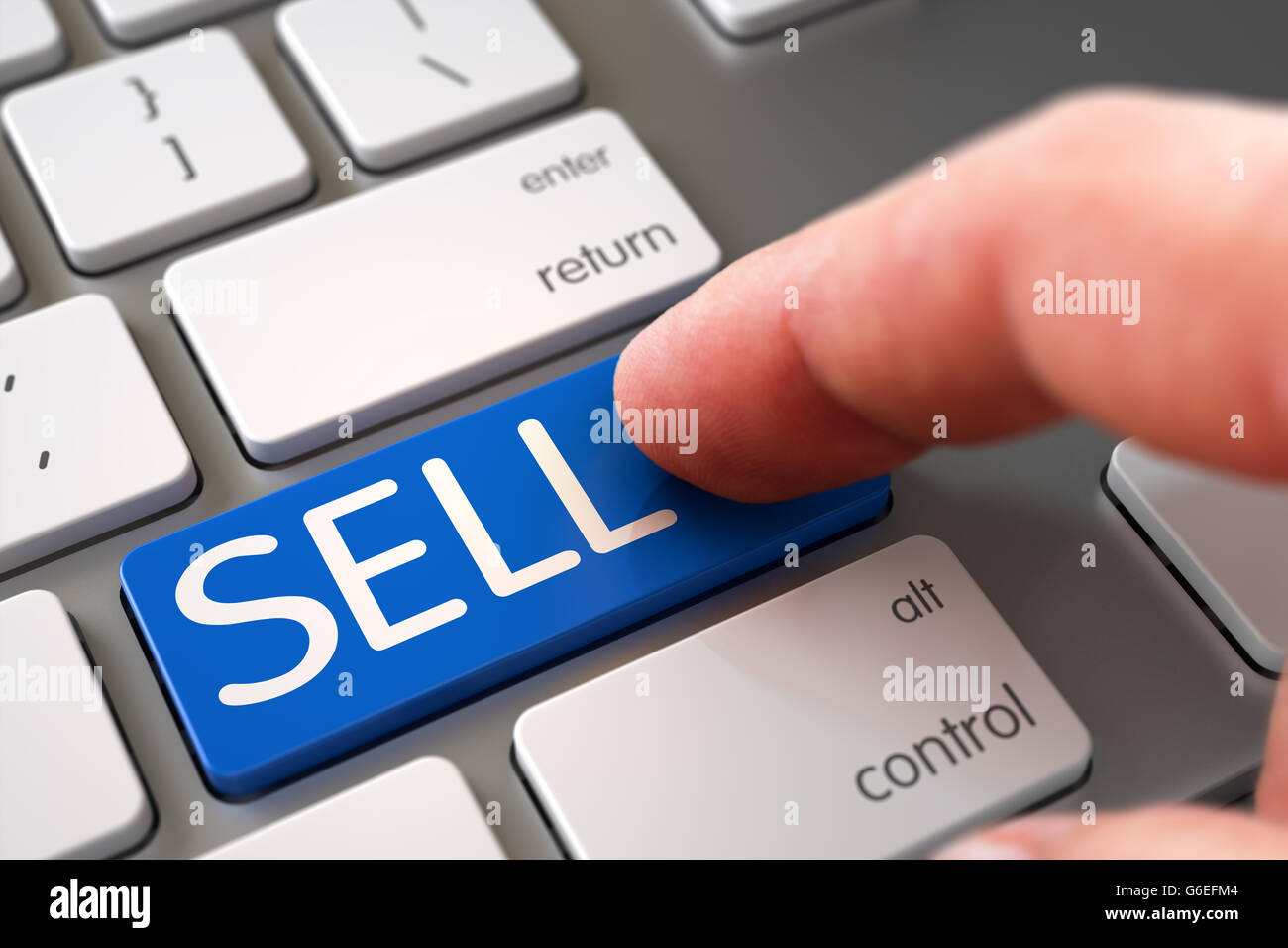 SELL on Keyboard Key Concept Stock Photo - Alamy