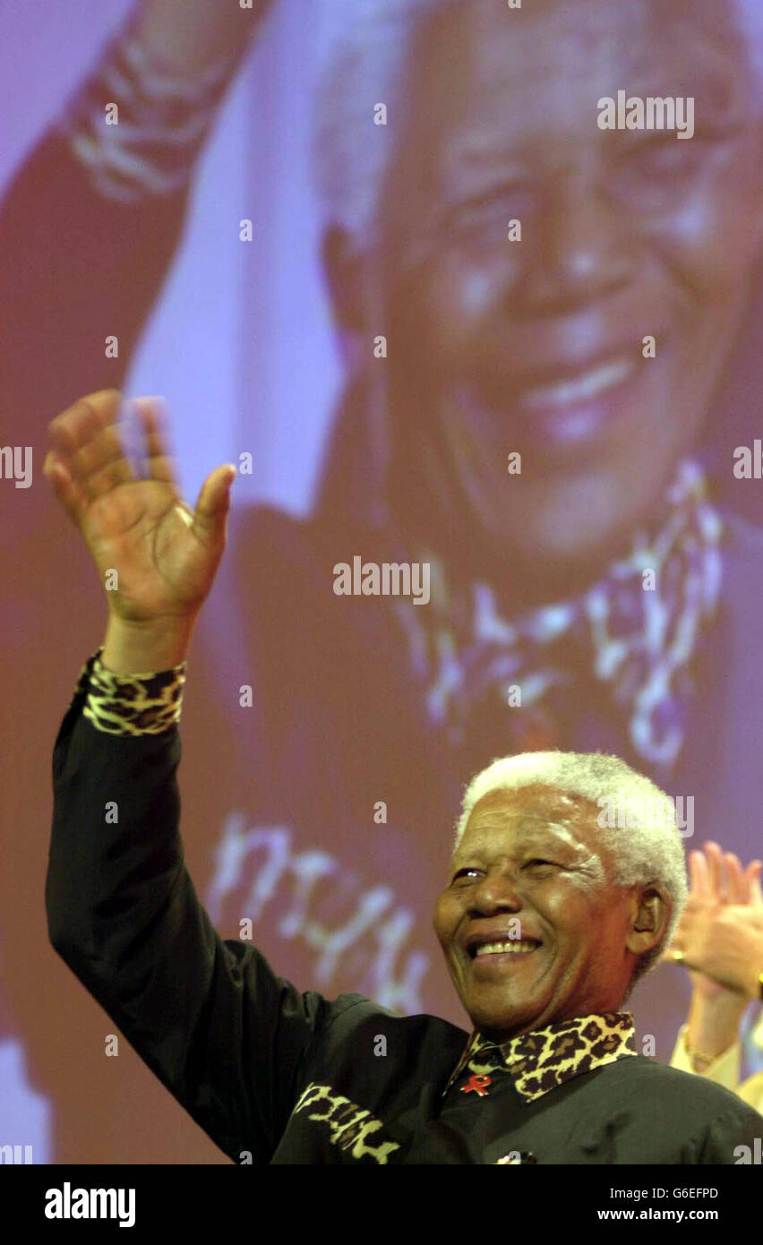 Politics waving smiling health nelson mandela hi-res stock photography ...