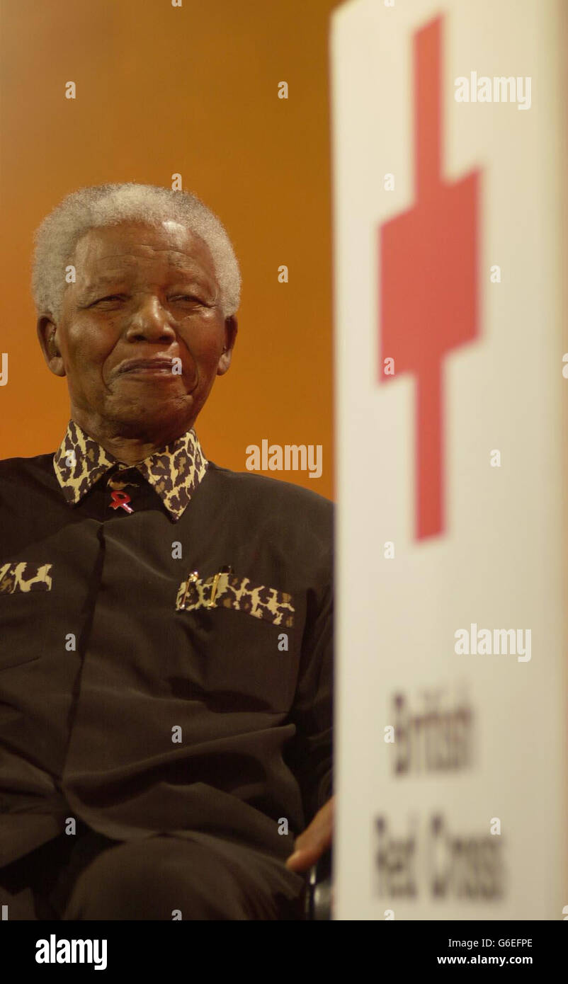 Nelson Mandela Aids talk Stock Photo - Alamy