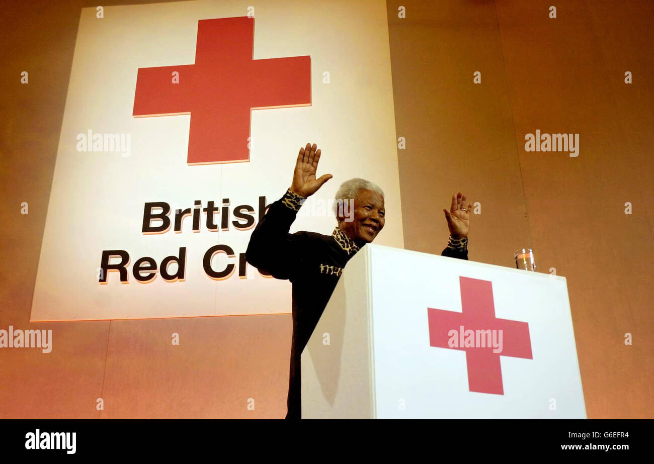 Nelson Mandela AIDS talk Stock Photo - Alamy