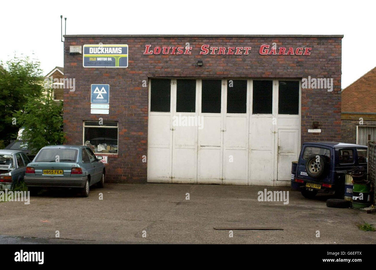 Henry Raybould - killed at garage Stock Photo - Alamy