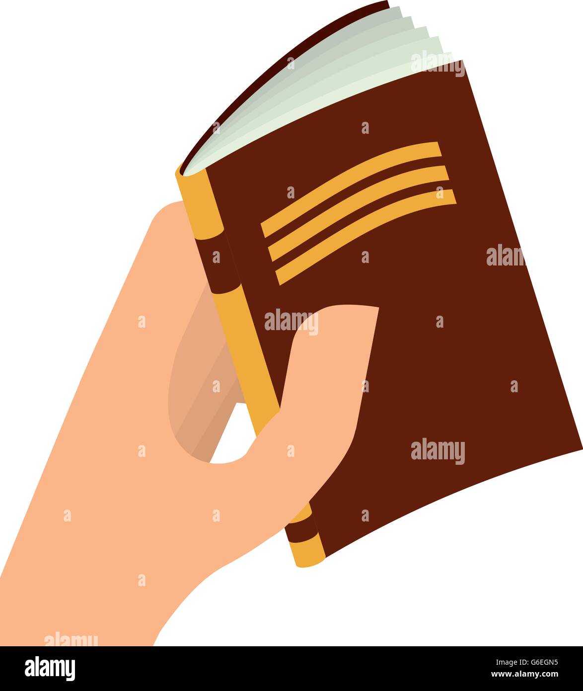 Book and hand. Reading concept. Vector graphic Stock Vector Image & Art ...