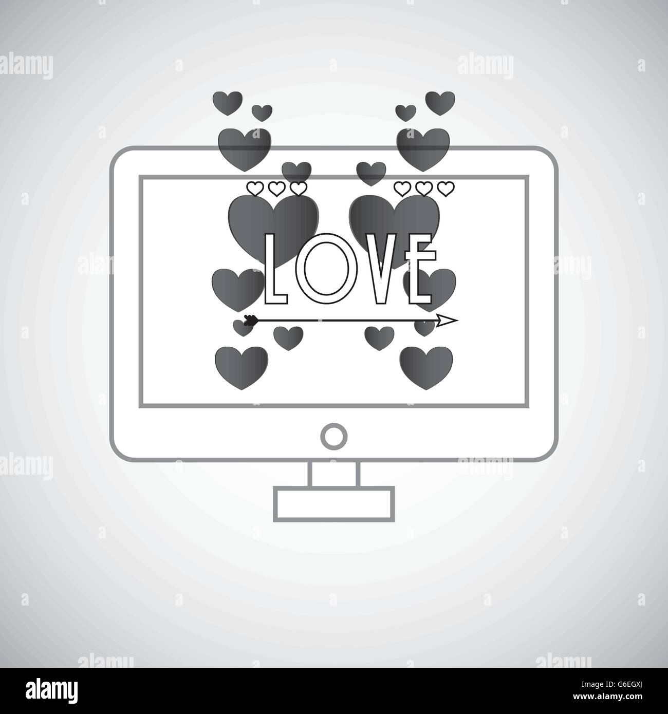 Love design. Romantic icon. Colorfull illustration, vector graph Stock ...