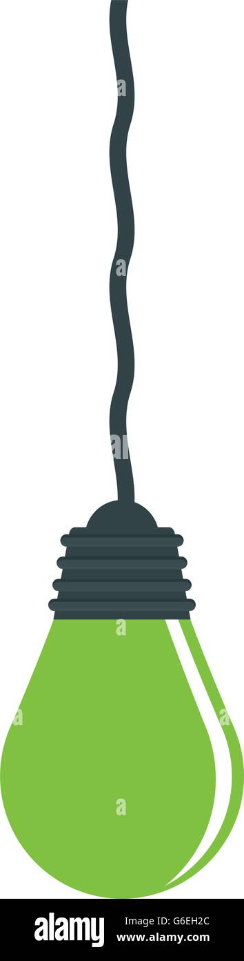 light bulb icon. Think green concept. Vector graphic Stock Vector Image ...