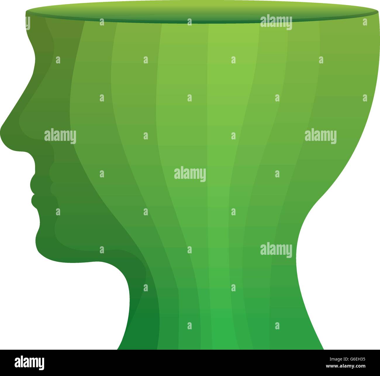 human head icon. Think green concept. Vector graphic Stock Vector Image ... human head icon. Think green concept. Vector graphic Stock Vector Image ...