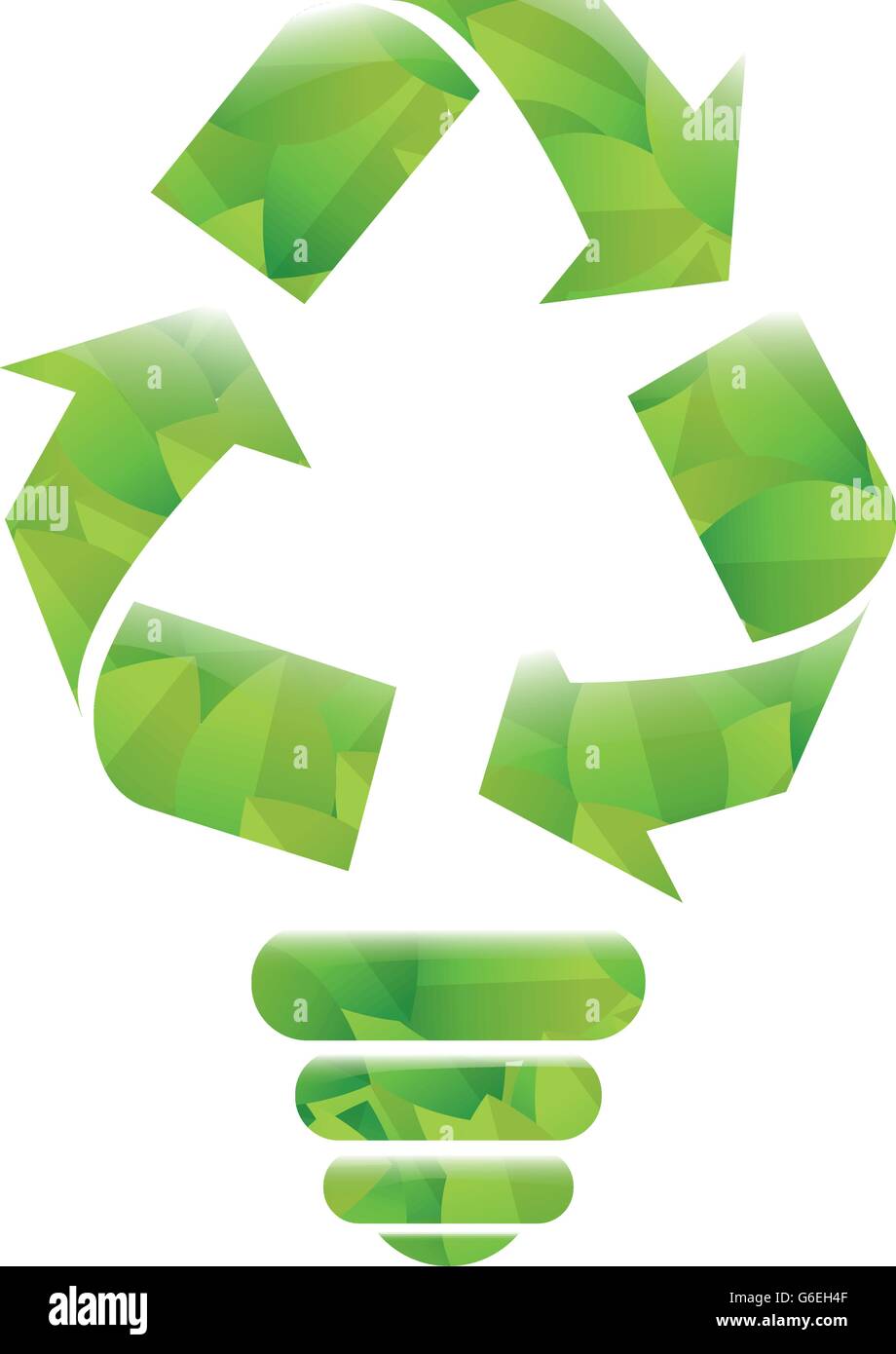 light bulb icon. Think green concept. Vector graphic Stock Vector Image ...