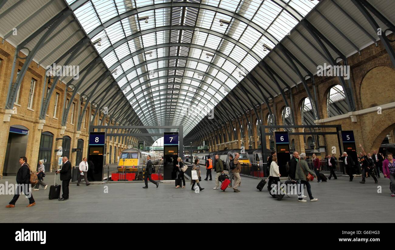 The official opening of Kings Cross Square GVs of Kings Cross Station ...