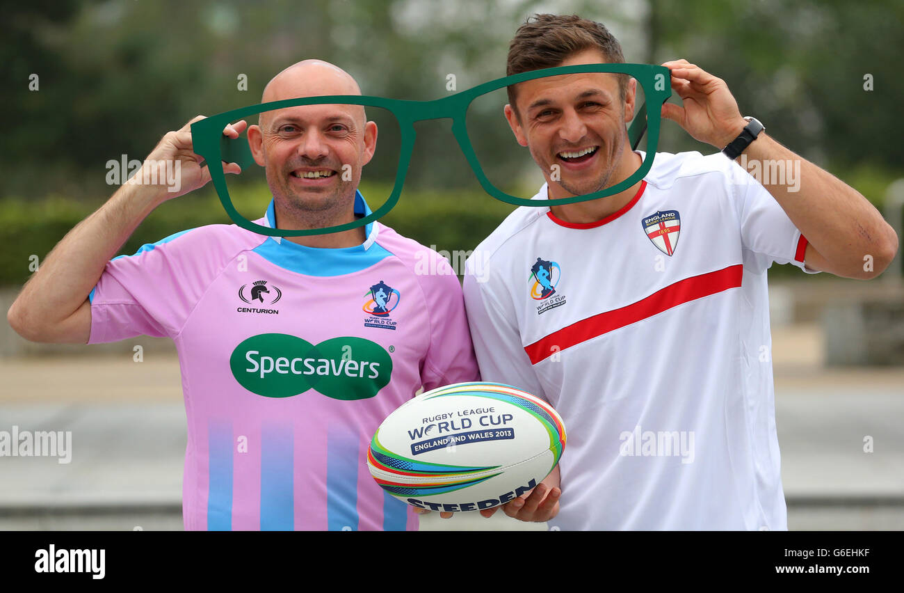 Rugby League - Specsavers Launch Referee Kit - MediaCity Stock Photo ...