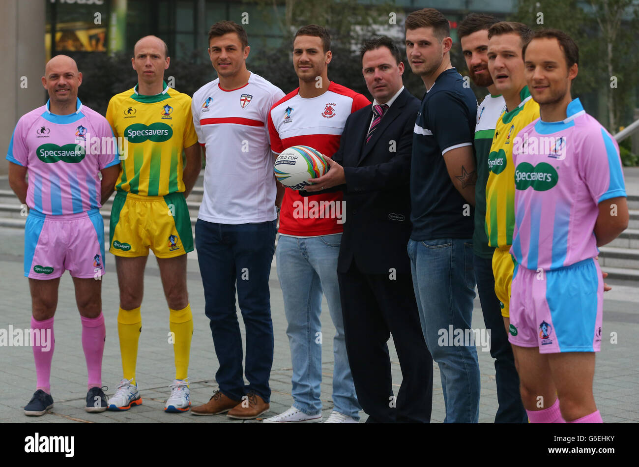 (L-R) Phil Bentham, Thierry Alibert, Jon Wilkin, Lloyd White, Simon ...