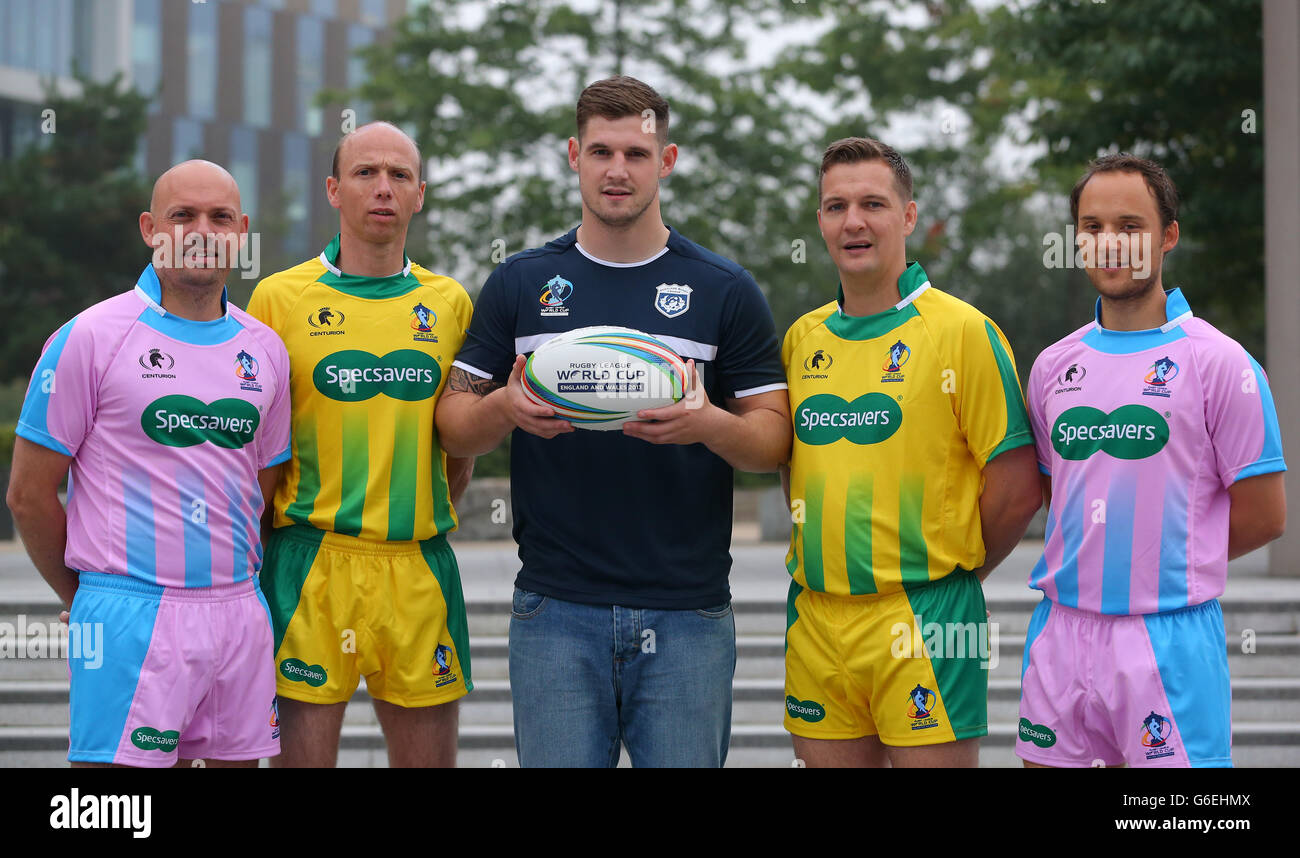 Rugby League - Specsavers Launch Referee Kit - MediaCity Stock Photo ...