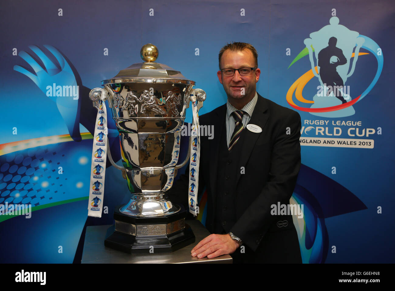 Rugby League - Specsavers Launch Referee Kit - MediaCity Stock Photo ...