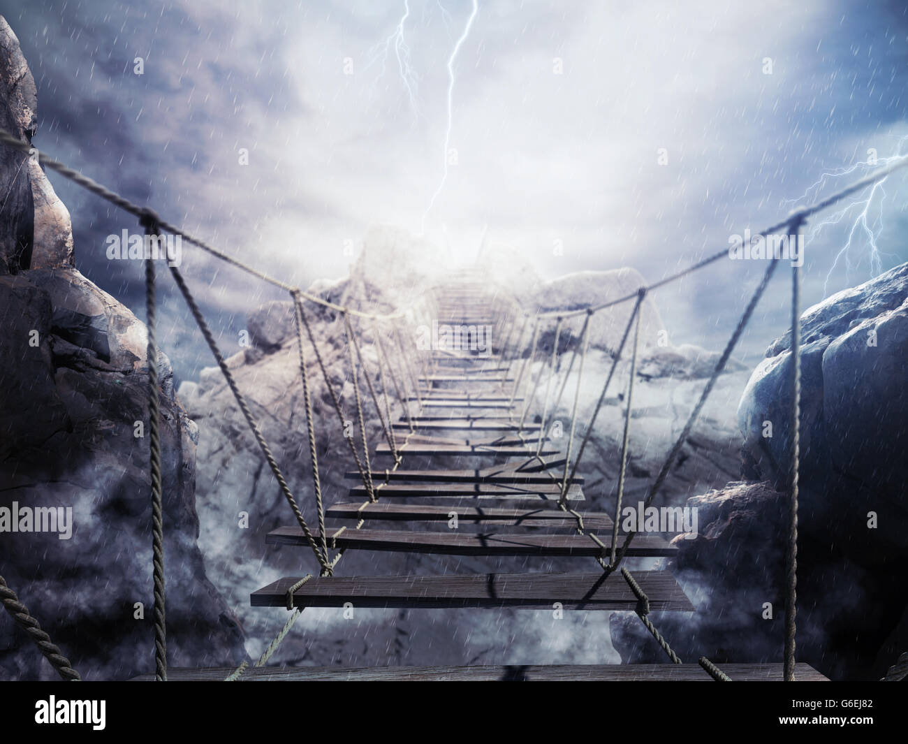 Bridge collapse storm hi-res stock photography and images - Alamy