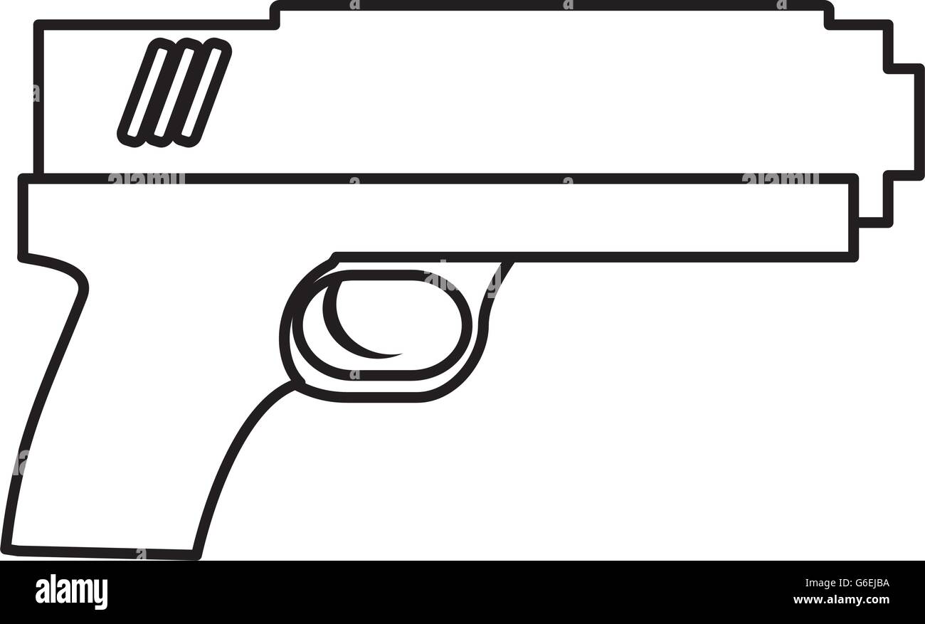 gun icon. Justice and law. vector graphic Stock Vector Image & Art - Alamy