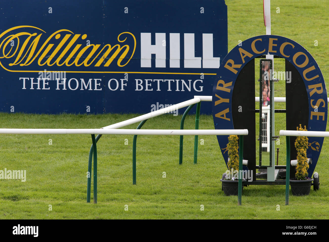 William hill branding at ayr racecourse hi-res stock photography and ...