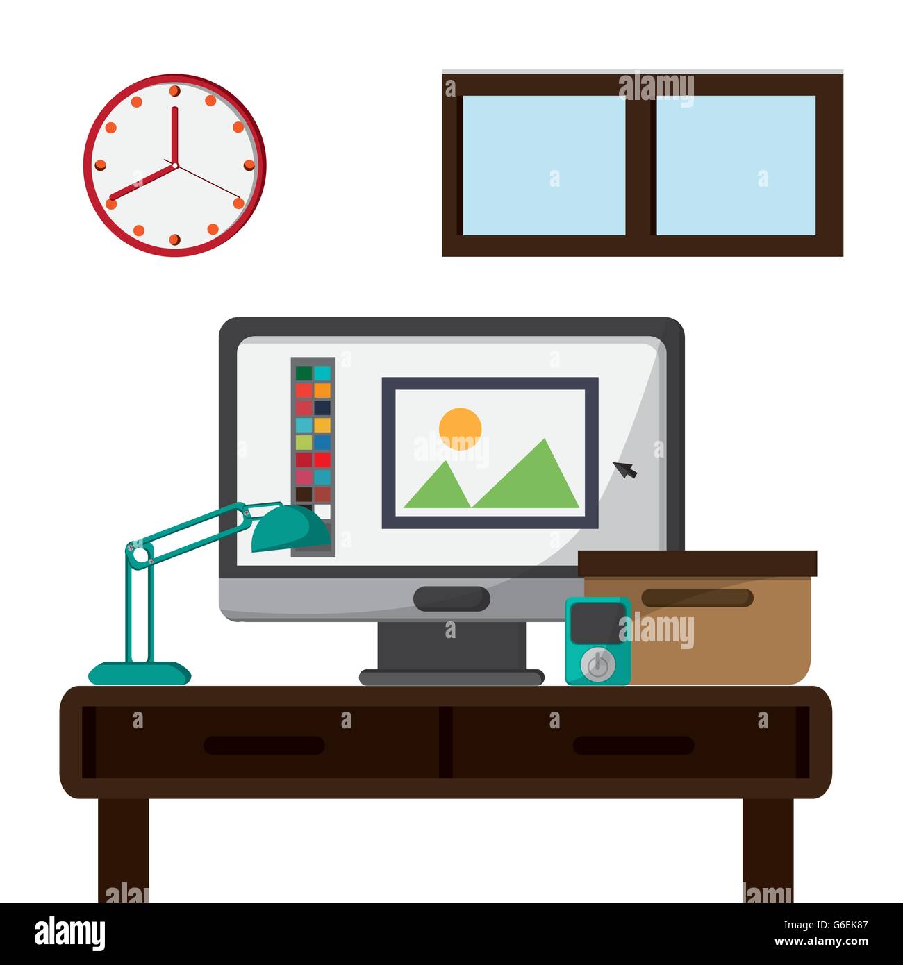 Office icons design Stock Vector Image & Art - Alamy