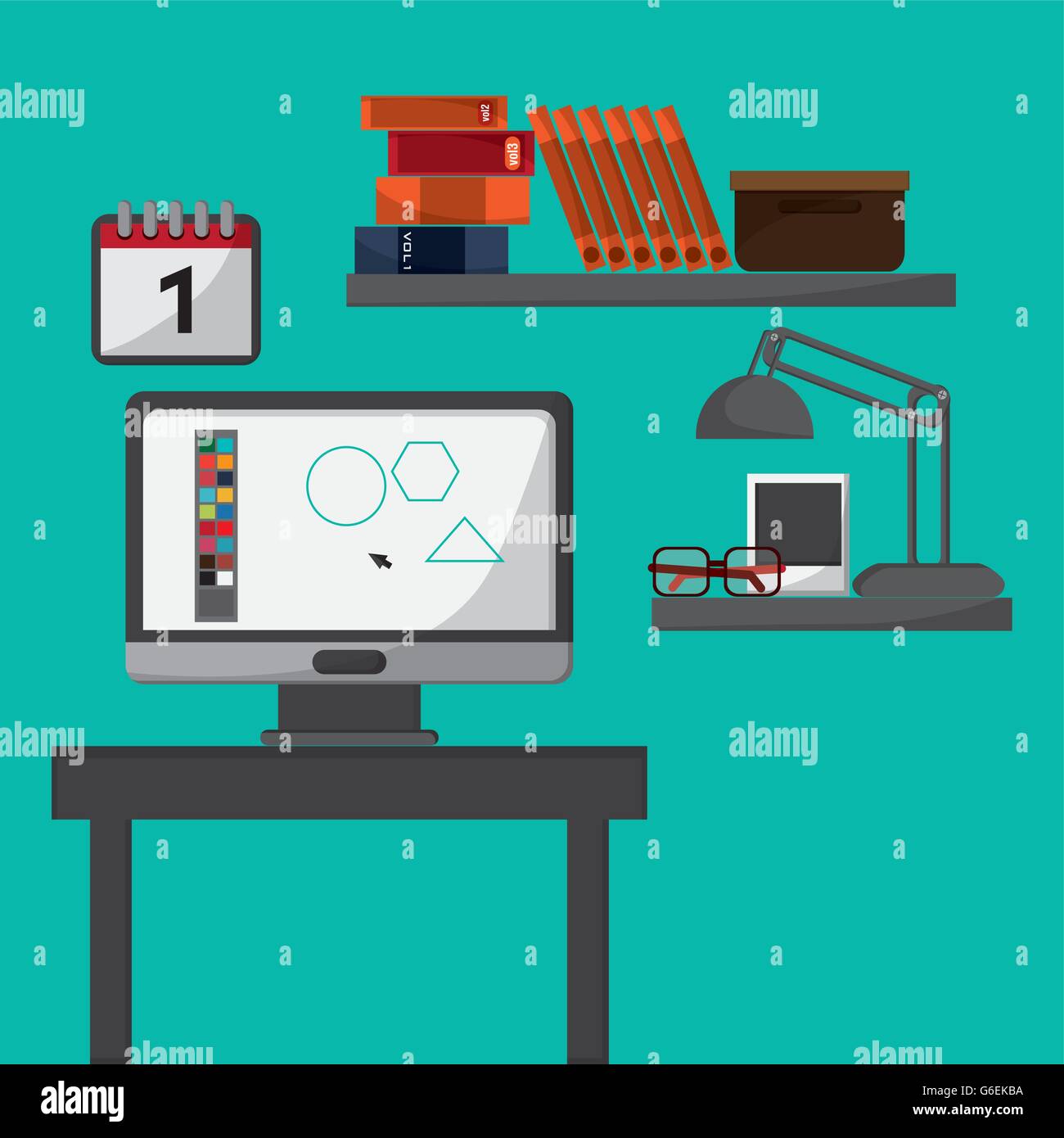 Office icons design Stock Vector Image & Art - Alamy