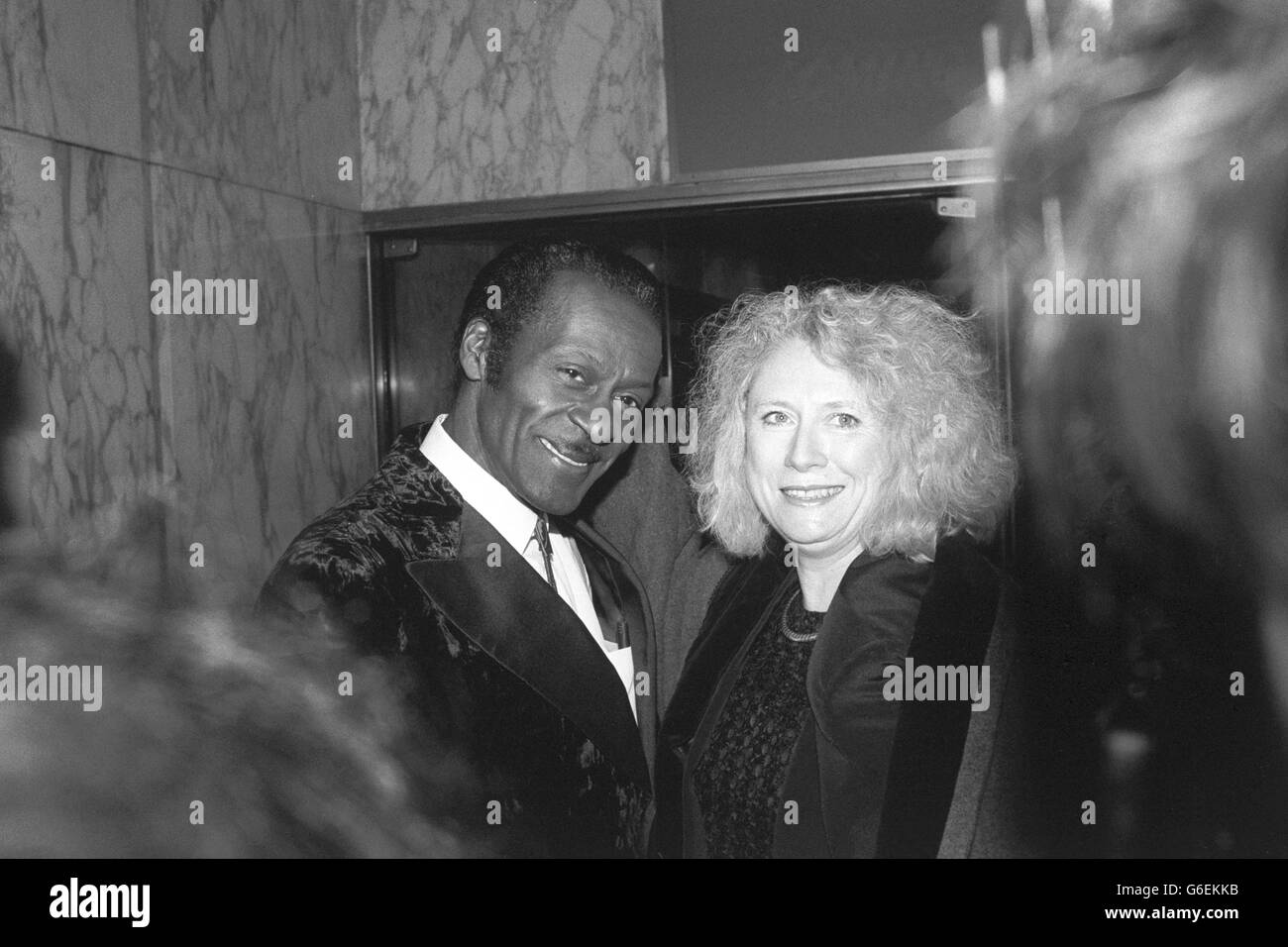 Rock star Chuck Berry and Stephanie Bennett, co-producers of 'Chuck ...