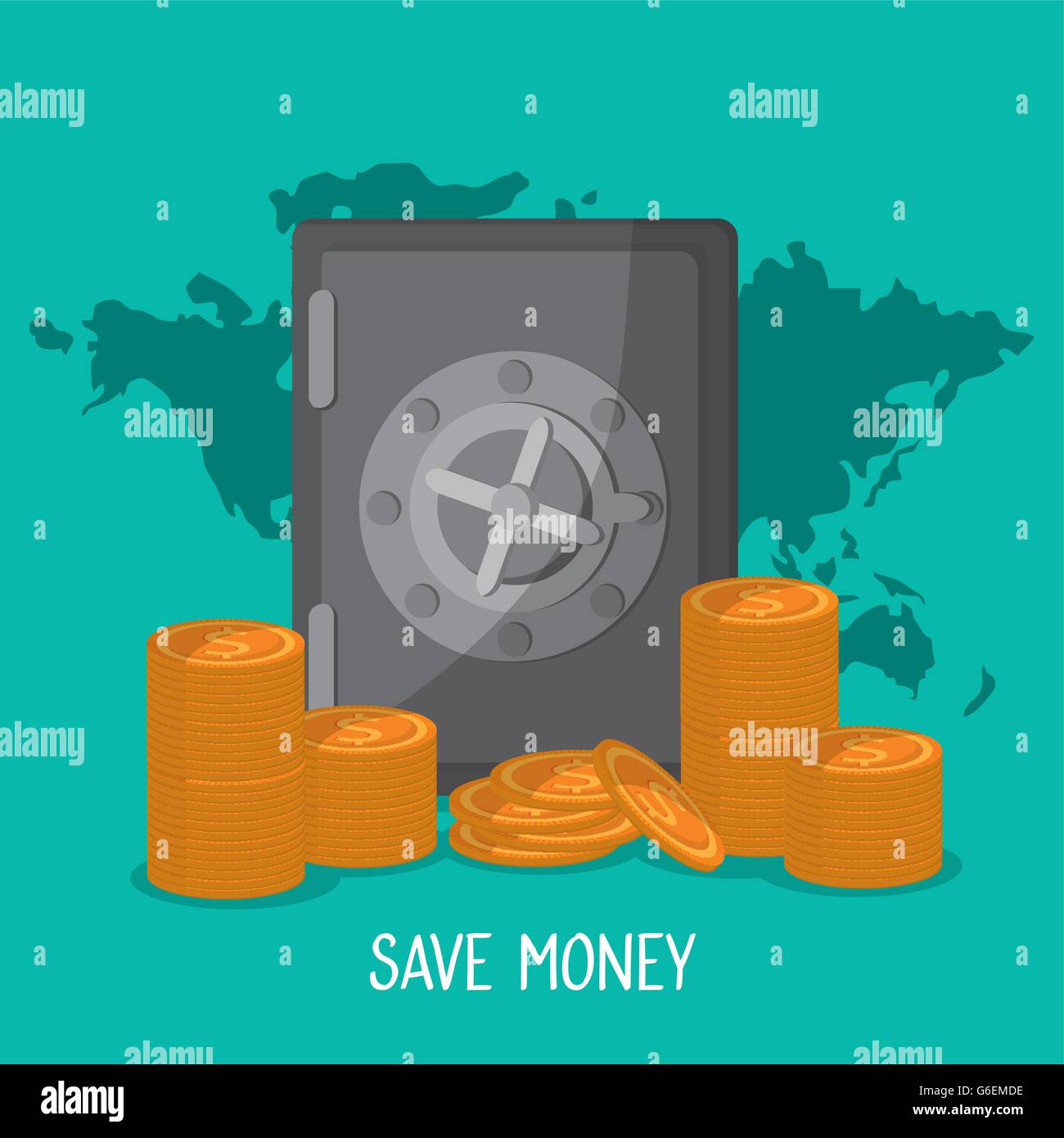 Saving money design Stock Vector Image & Art - Alamy