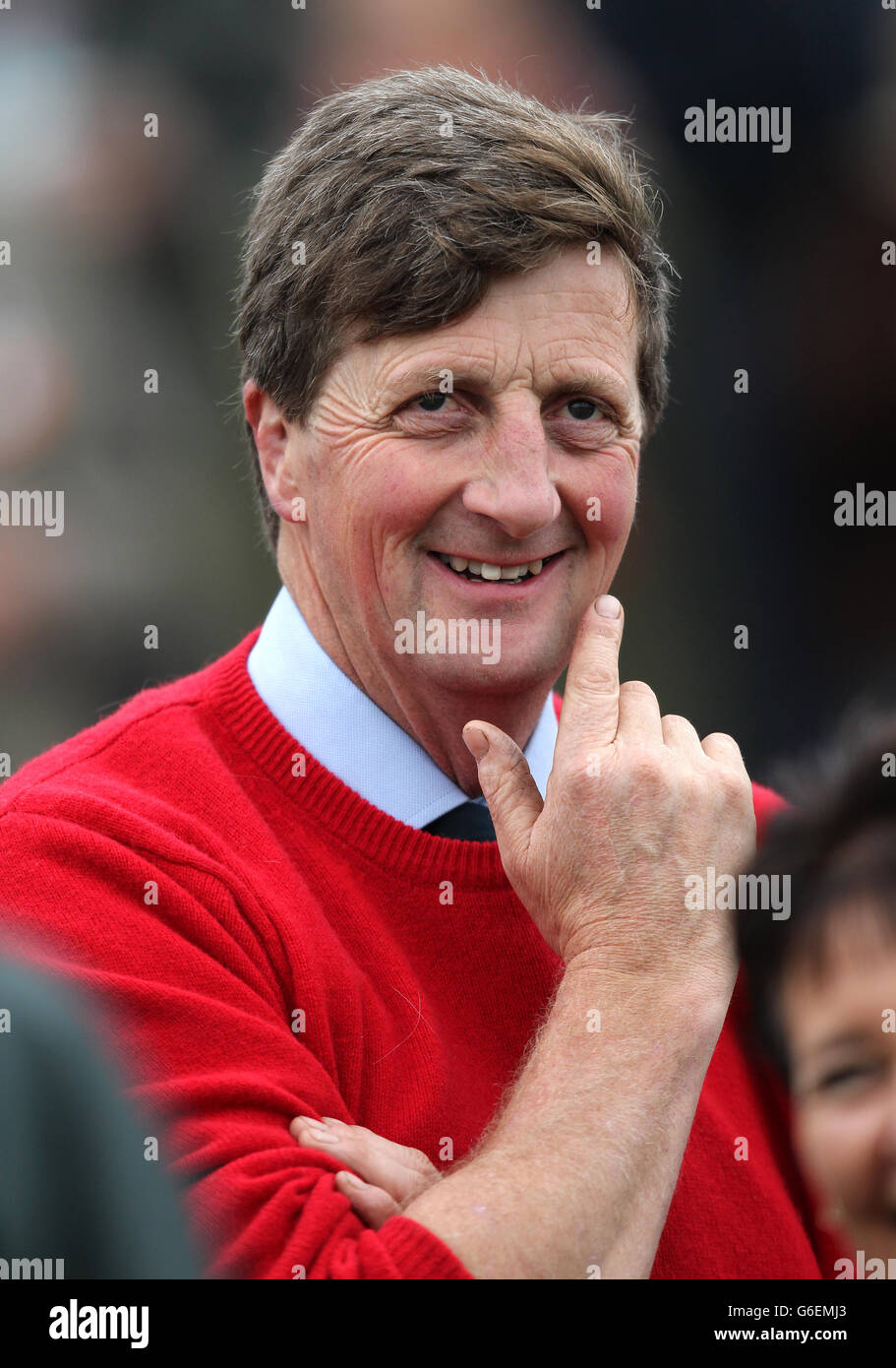 Trainer Jeremy Scott at Chepstow Racecourse, Chepstow Stock Photo - Alamy