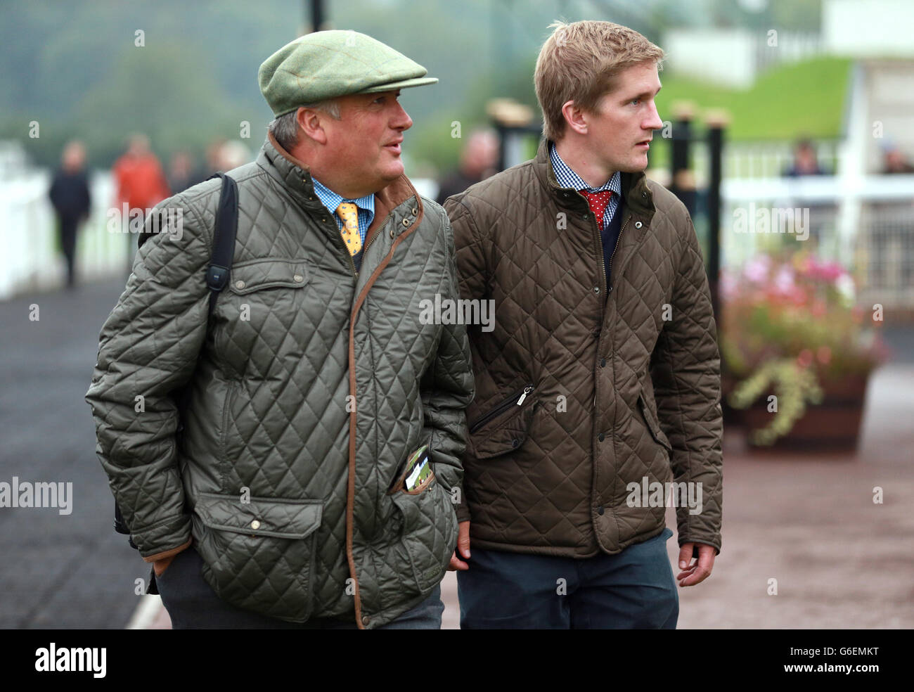 Paul nicholls left with assistant tom jonason at chepstow racecourse hi ...
