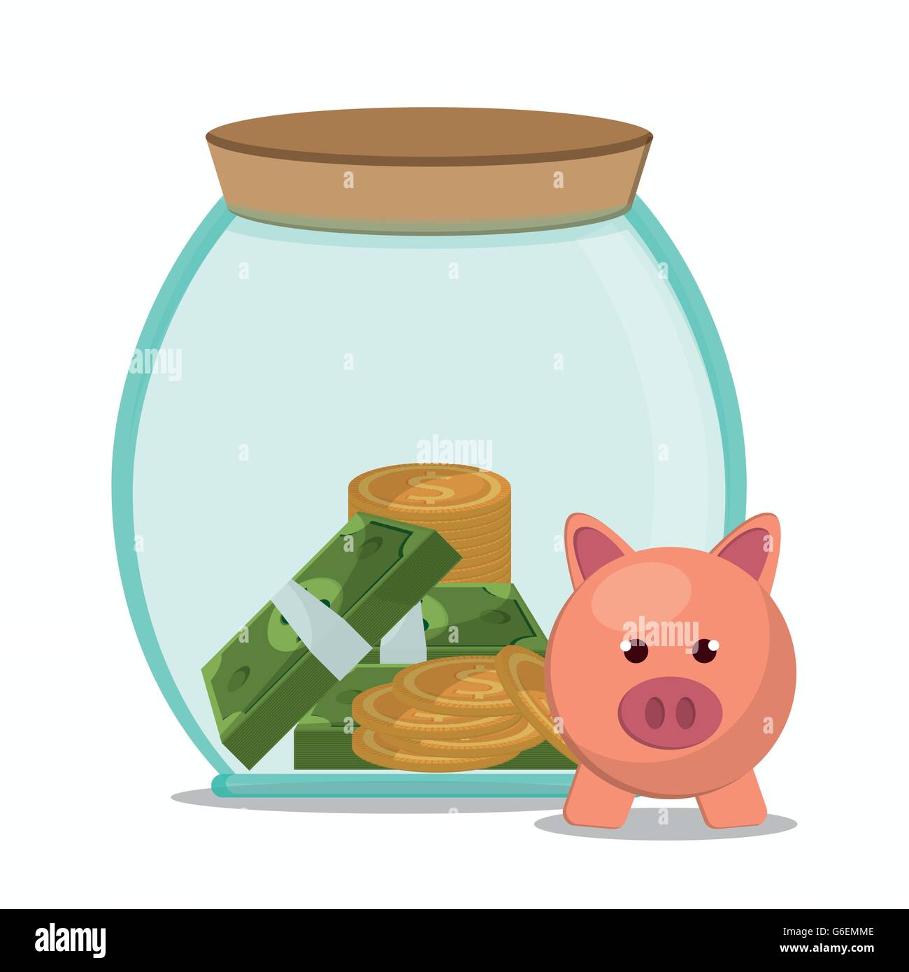 Saving money design Stock Vector Image & Art - Alamy