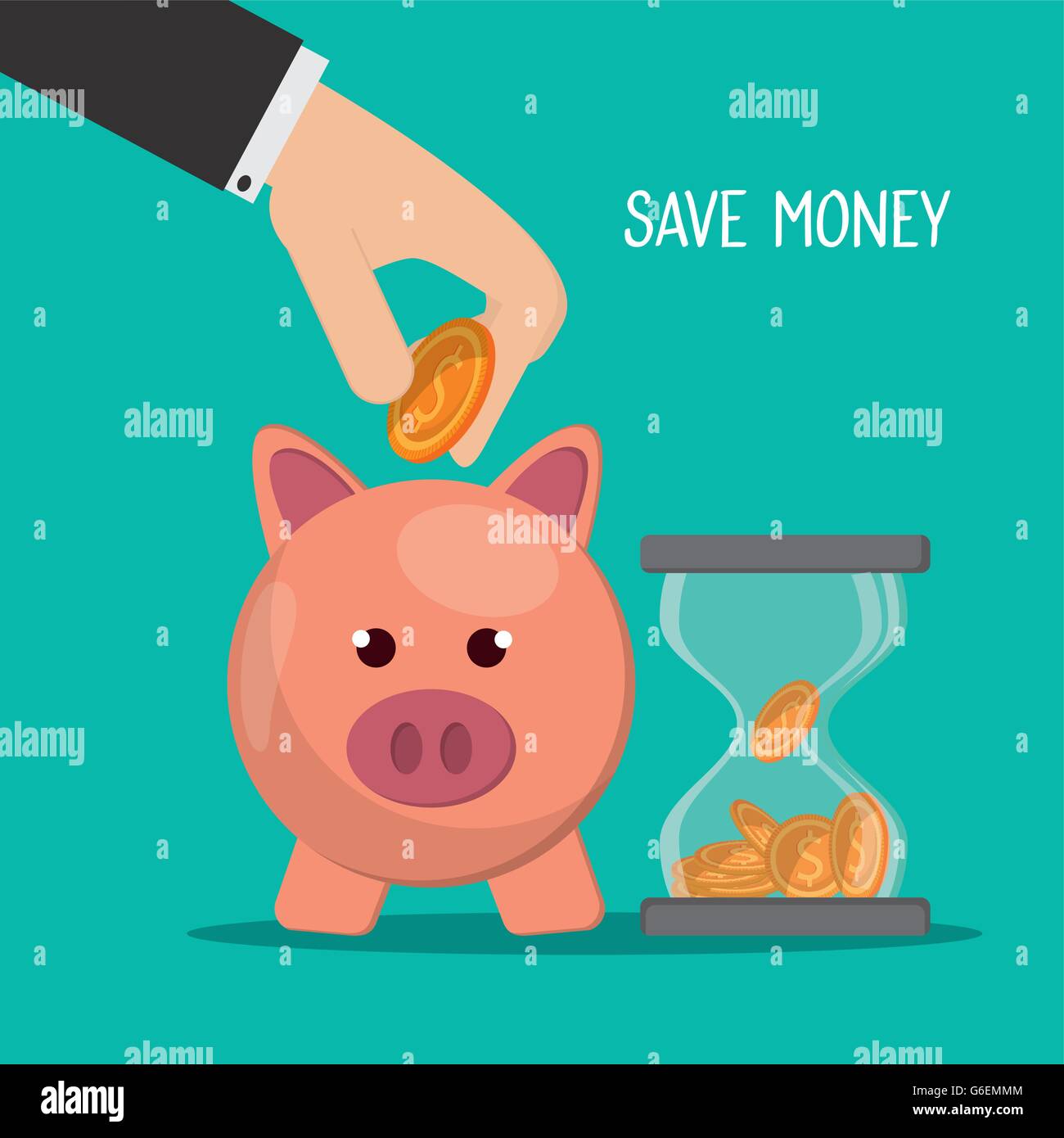 Saving money design Stock Vector Image & Art - Alamy