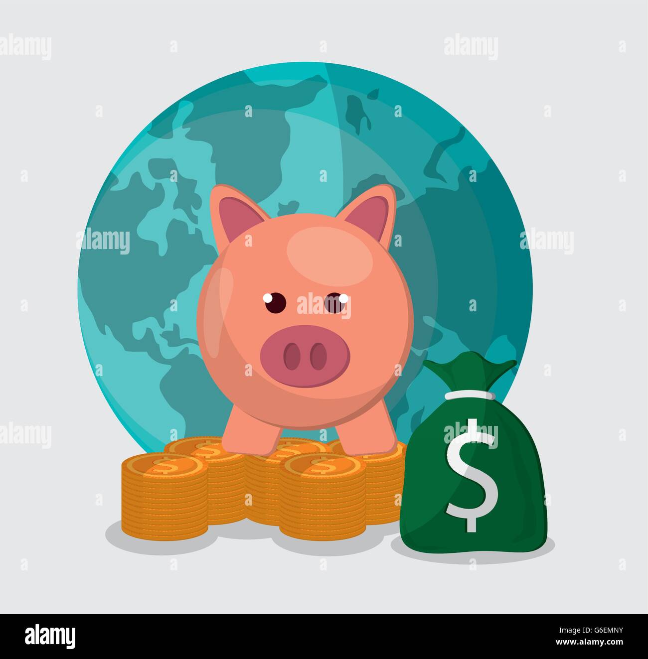 Saving money design Stock Vector Image & Art - Alamy