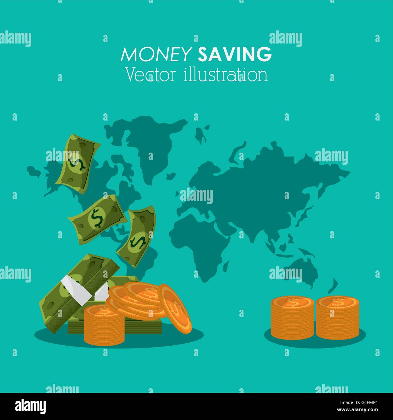 Saving money design Stock Vector Image & Art - Alamy