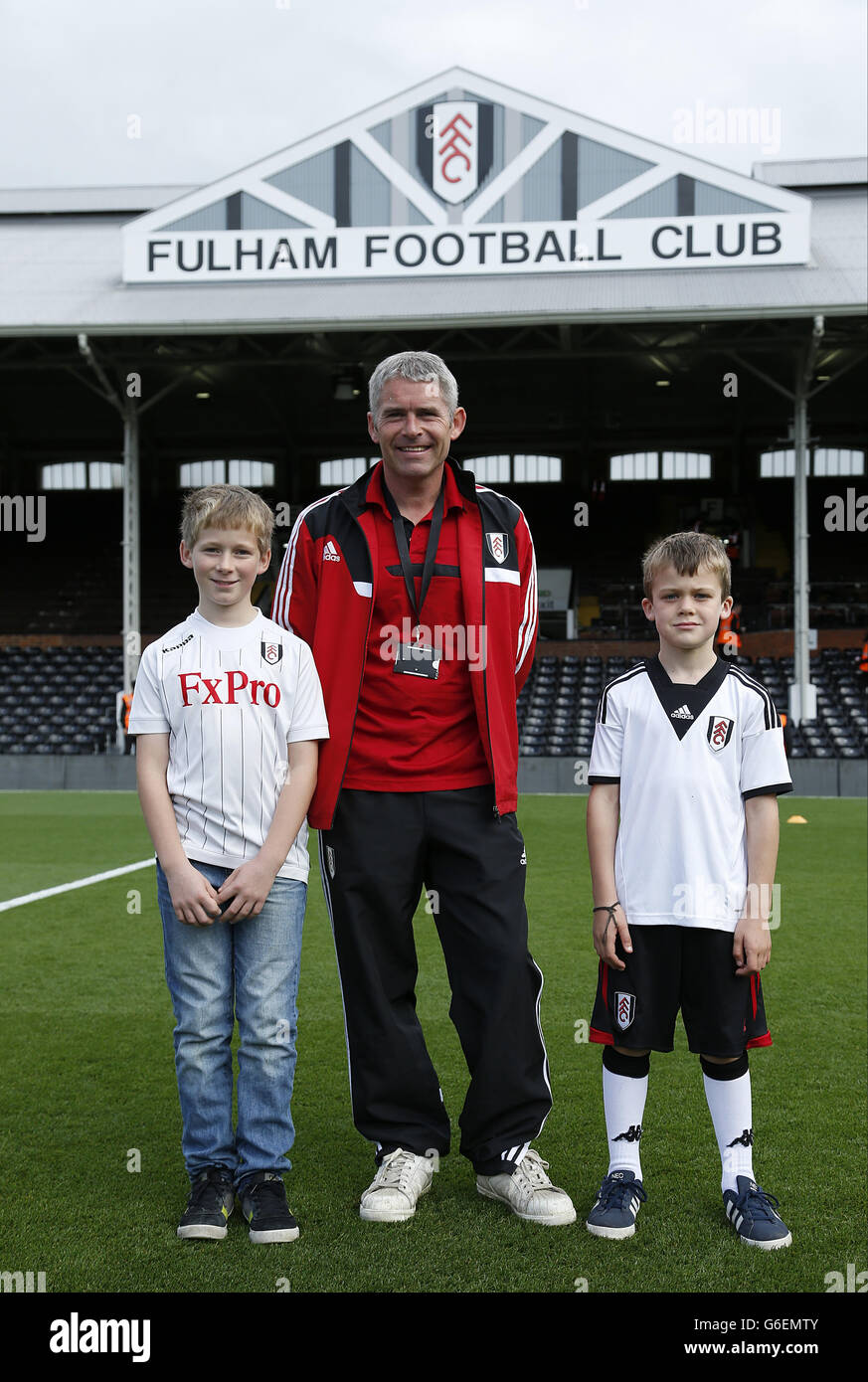 Fulham head groundsman Bruce Elliott poses for a photograph on the ...