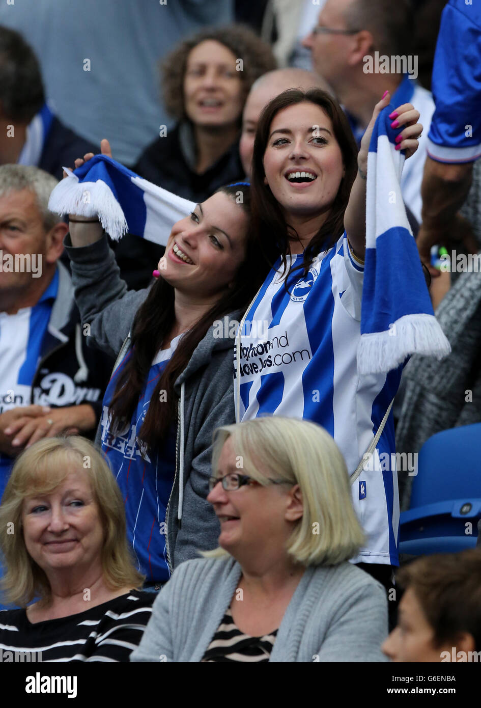Brighton hove albion football supporters hi-res stock photography and ...