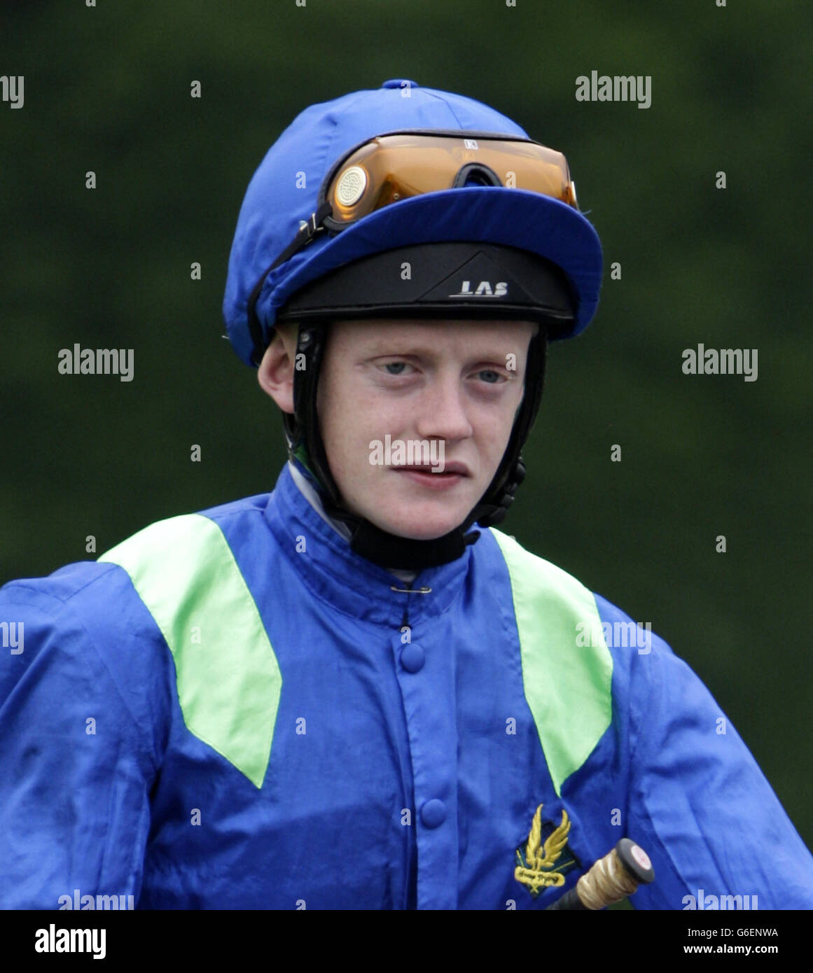 Jockey michael murphy nottingham racecourse hi-res stock photography ...