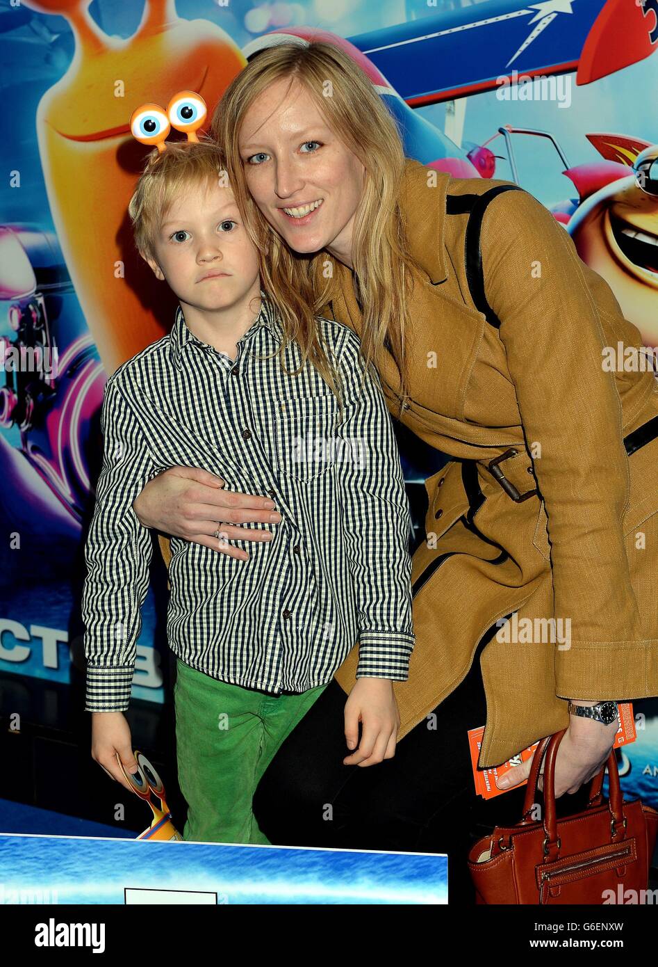 Jade Parfitt and her son Jackson arrive for a special screening of the ...