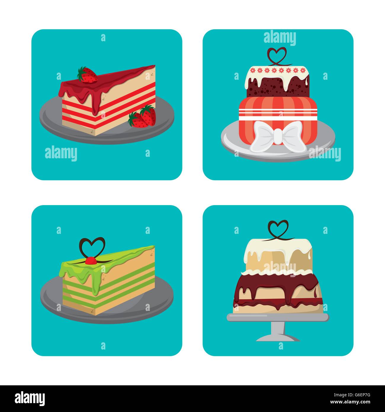 Bakery and cake design Stock Vector Image & Art - Alamy