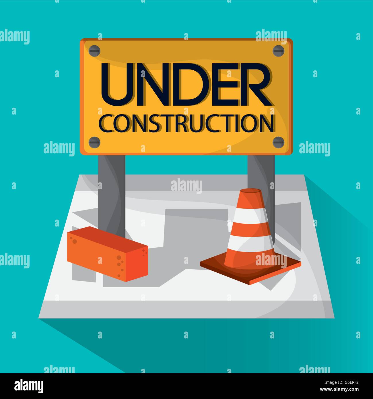 Under construction design. tool icon. Colorful illustration Stock ...