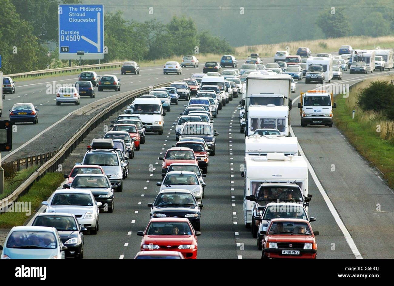 Motorway traffic jam m4 hi-res stock photography and images - Alamy