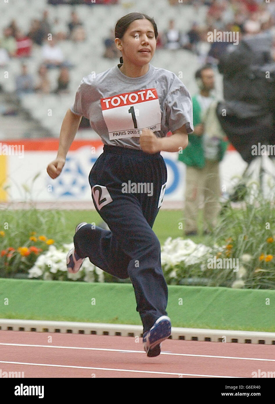 Lima Azimi of Afghanistan in action Stock Photo - Alamy