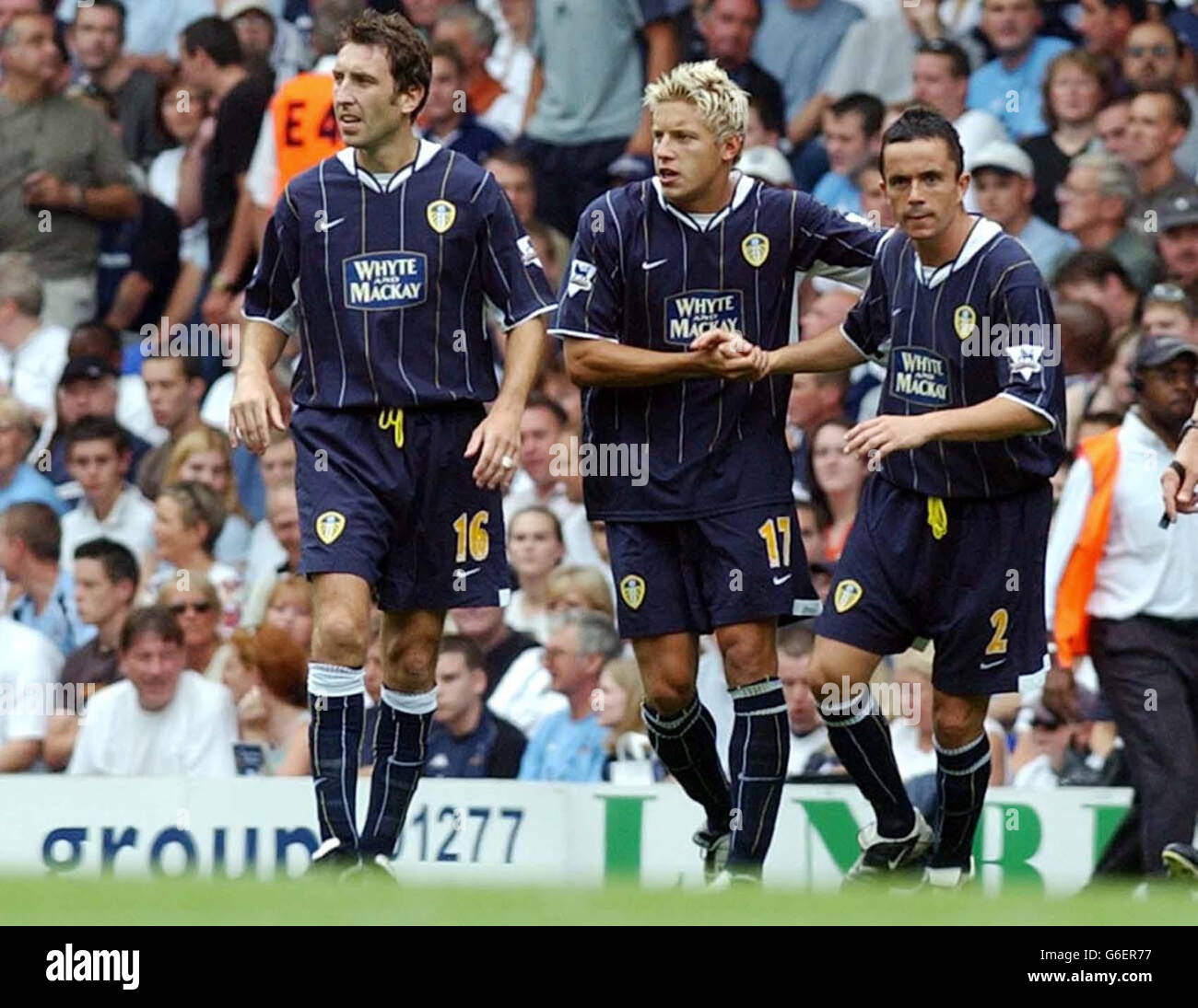 Leeds uniteds alan smith celebrates scoring the only goal hi-res stock ...