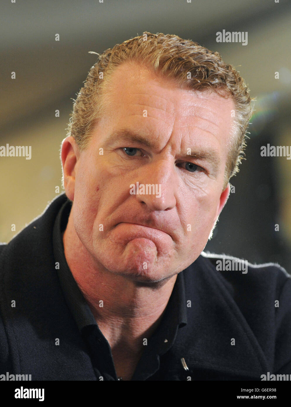 English Defence League (EDL) leader Kevin Carroll, during a press ...