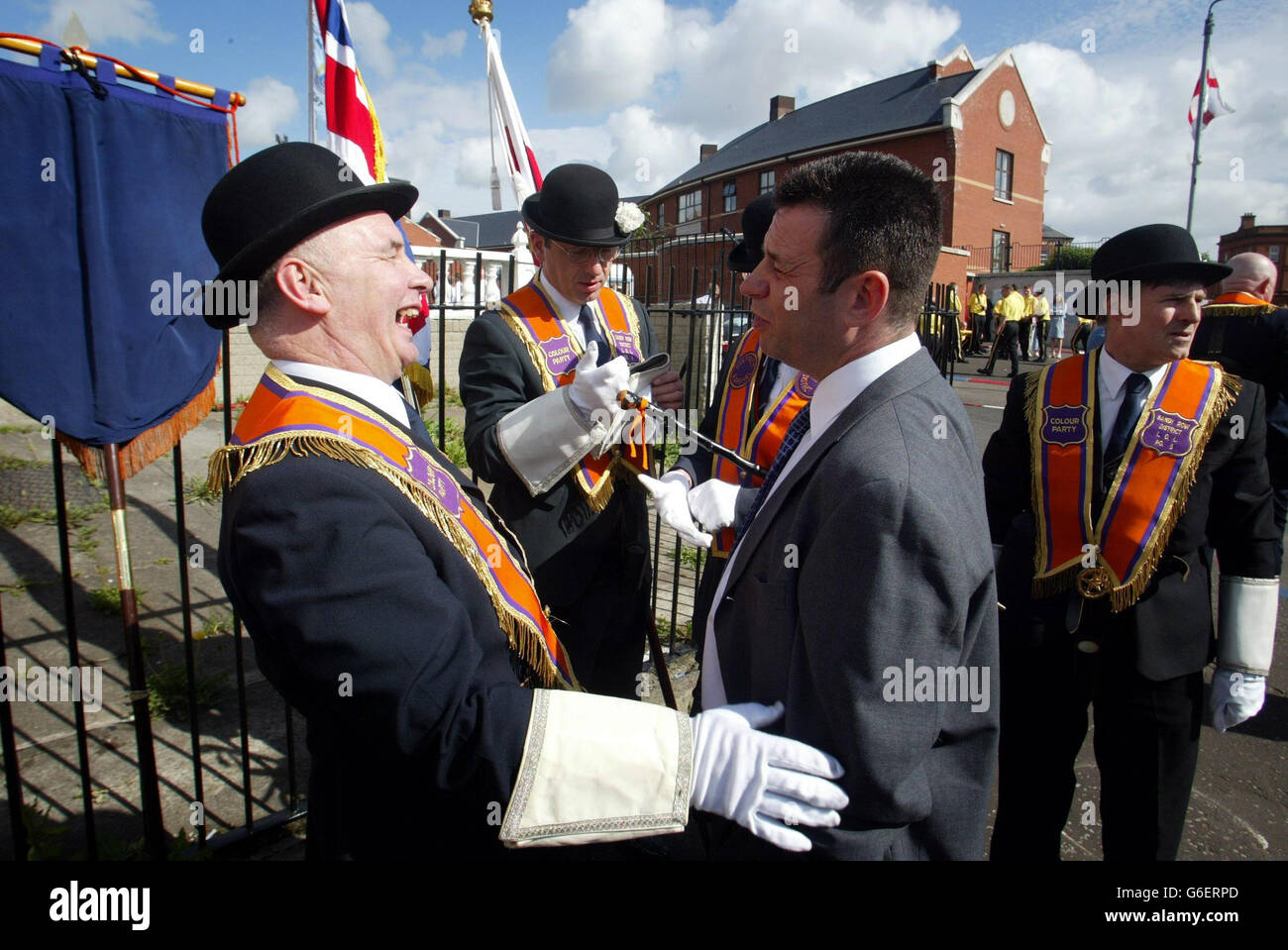 Orange order parade Stock Photo - Alamy