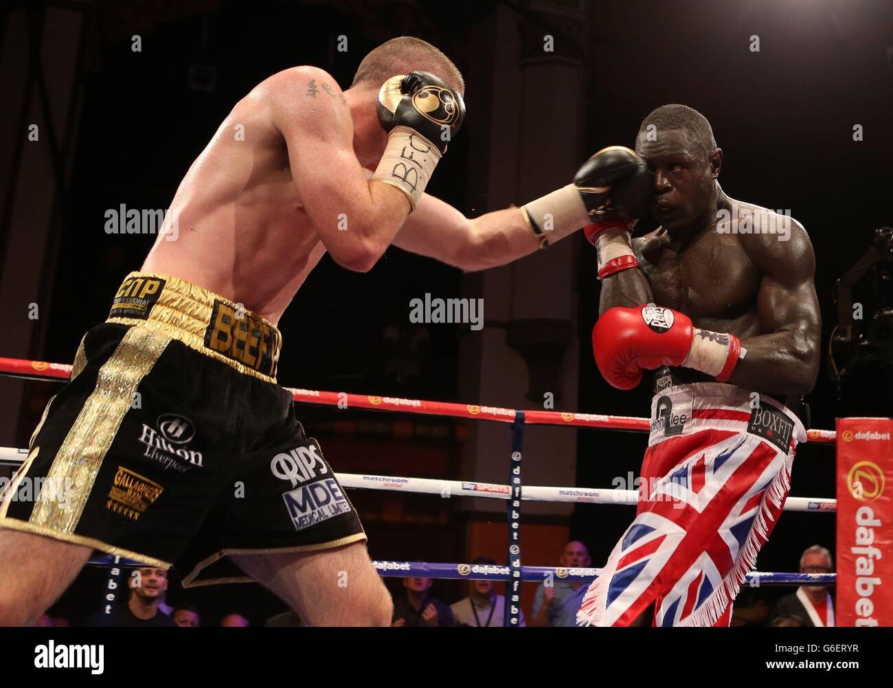 Boxing British Light Middleweight Title Stock Photos & Boxing British ...