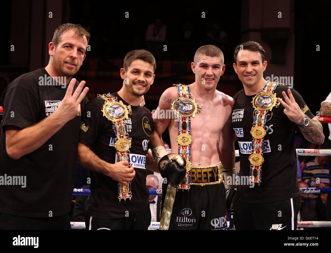 Joe gallagher and paul smith jnr right at liverpool olympia hi-res ...