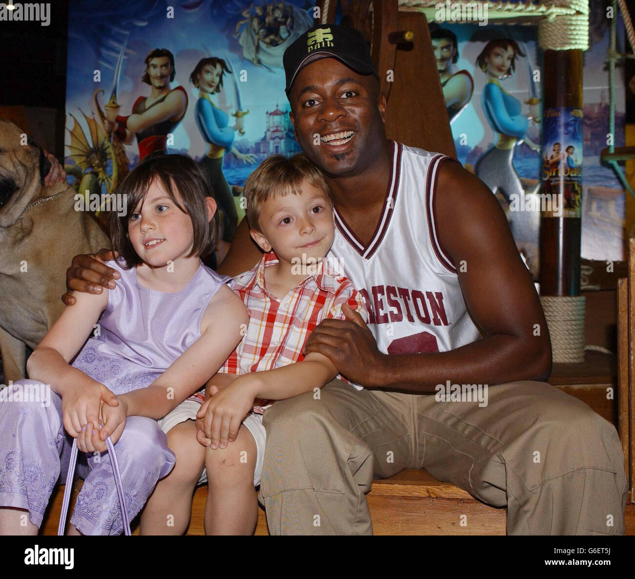 EastEnders actor Nicholas R Bailey arriving for the UK premiere of animated feature film Sinbad ...