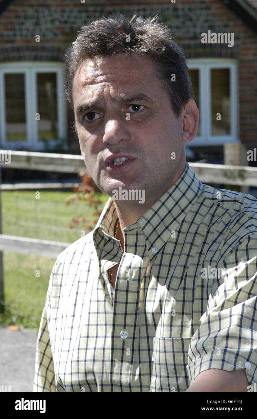 George Best's former agent Phil Hughes outside the Bests home in Upper ...