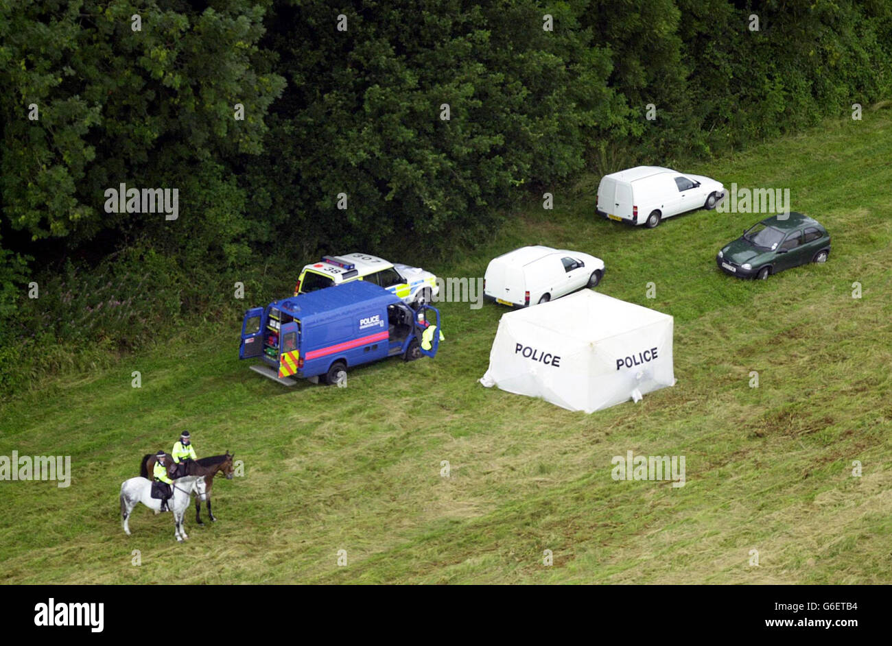 An aerial view harrowdown hill hi-res stock photography and images - Alamy