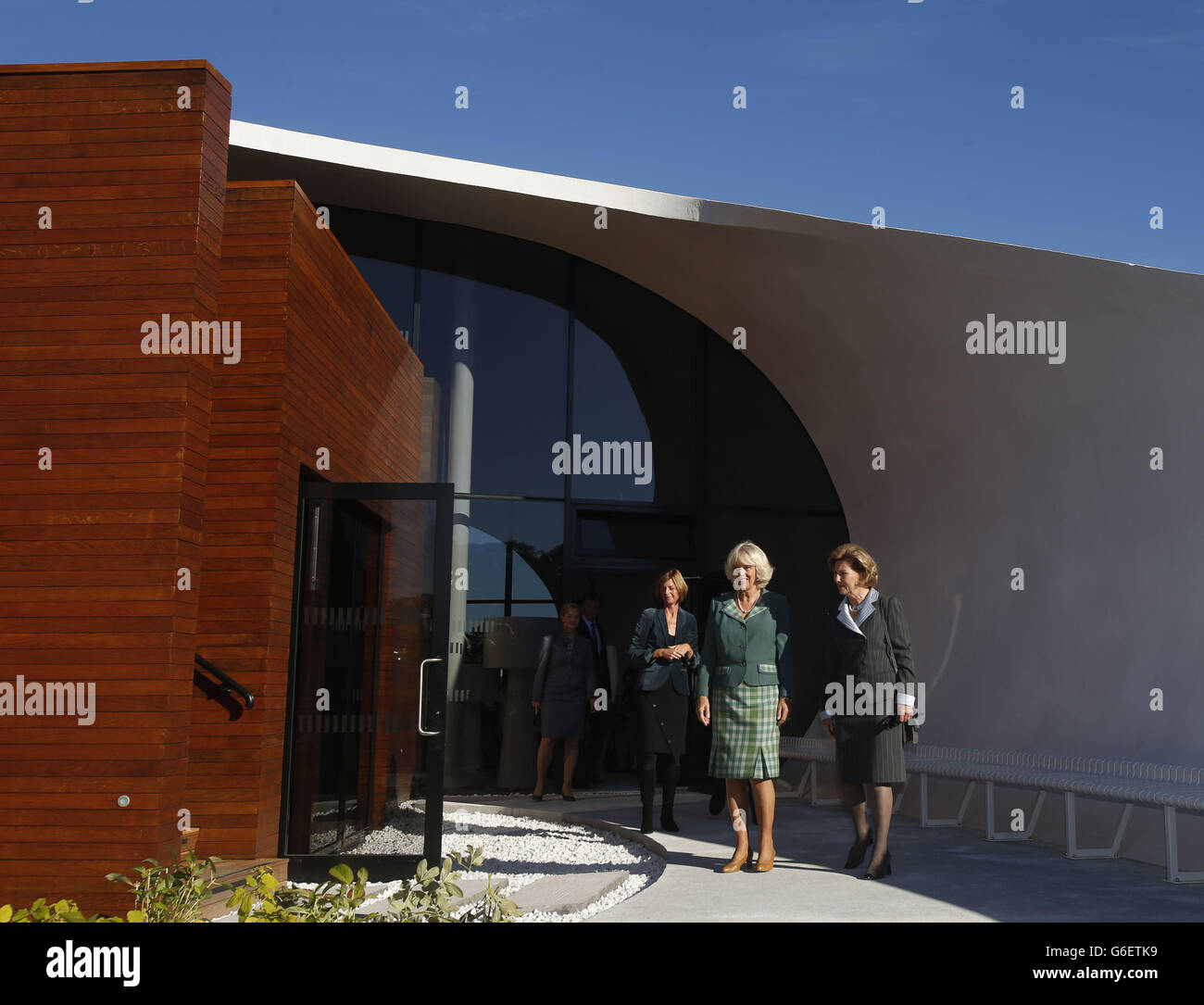 Duchess of Cornwall opens cancer support centre Stock Photo - Alamy