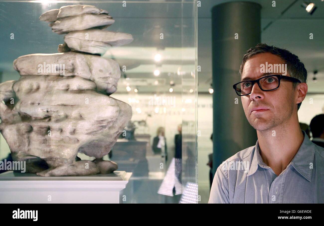 Marcus Coates with his work Unmade Monument which is one of six new ...
