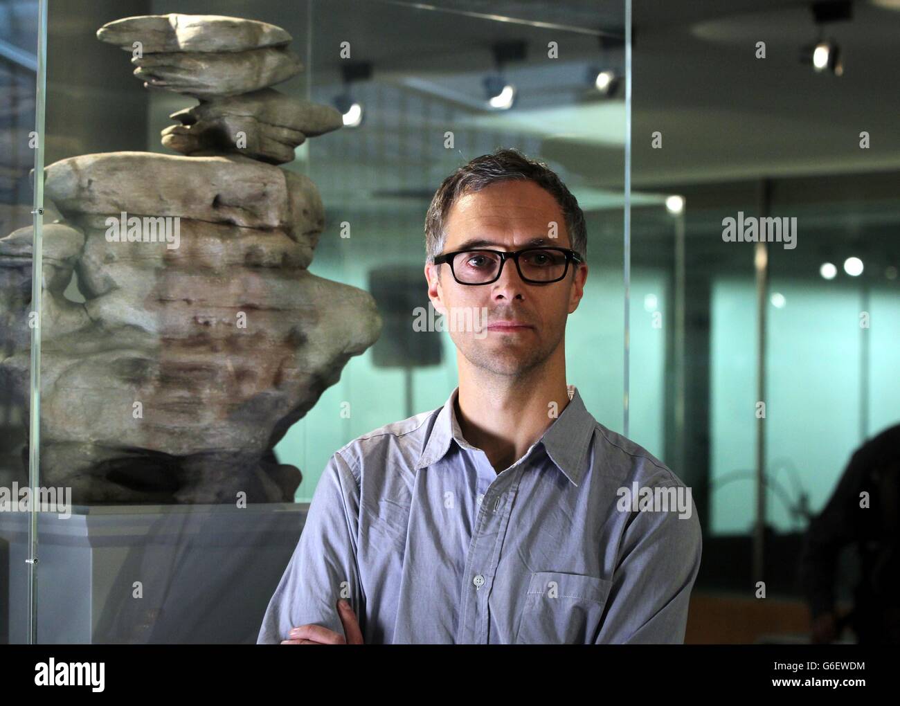 Marcus Coates with his work Unmade Monument which is one of six new ...
