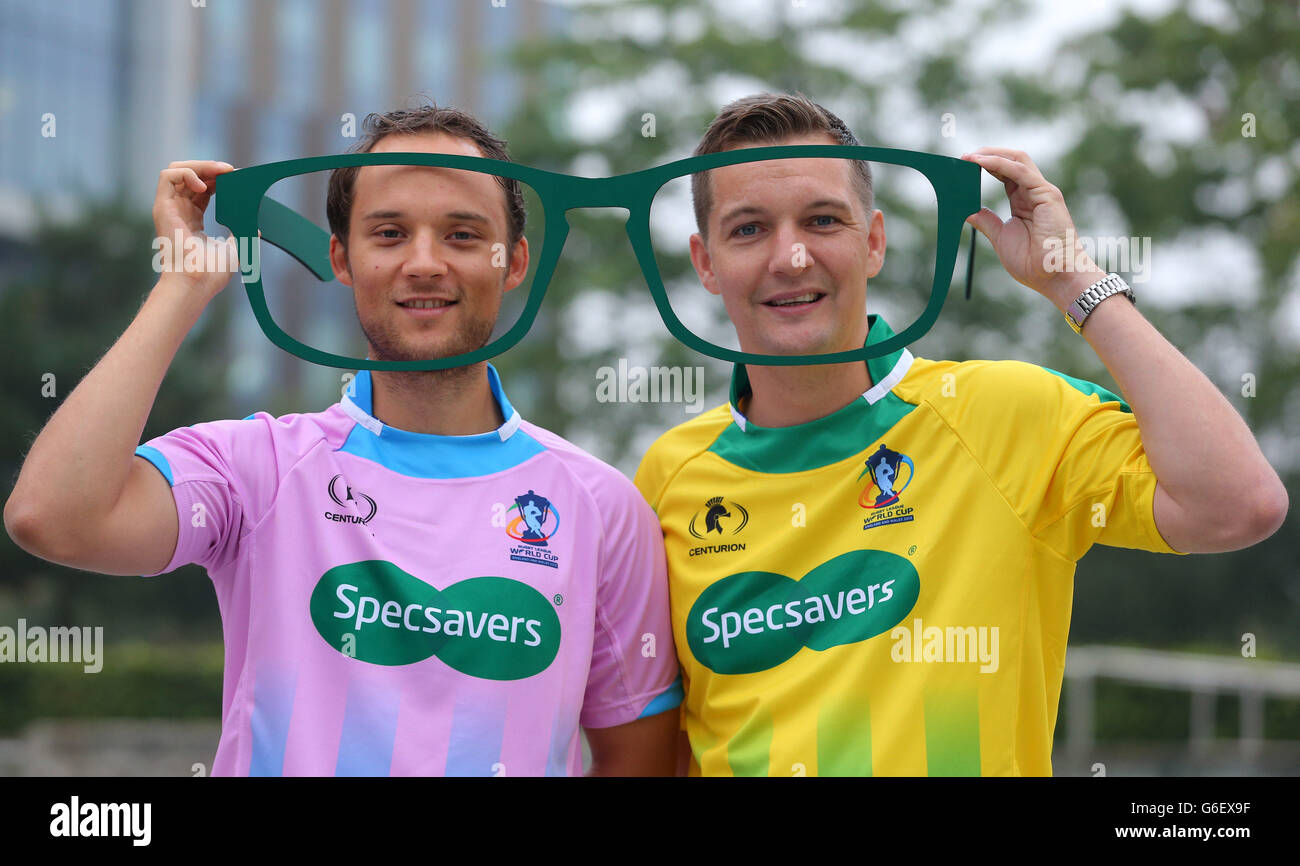 Rugby league referee ben thaler during specsavers photocall at ...
